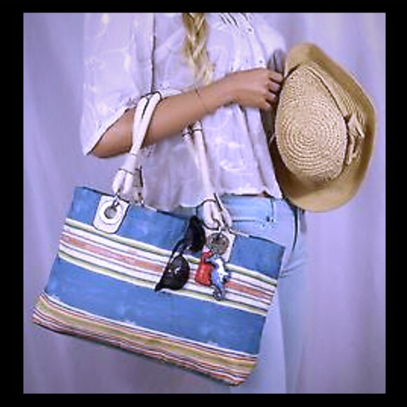 Coach | Bags | Coach Nautical Seahorse Charm Beach Handbag | Poshmark